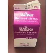 Wawa Milk, Reduced Fat: Calories, Nutrition Analysis & More | Fooducate