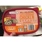 Lunch Mate Deli Sliced, Rotisserie Seasoned, Chicken Breast, Oven ...