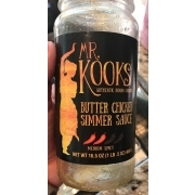 Mr. Kooks Butter Chicken Simmer Sauce, Medium Spicy: Calories ...