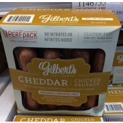 Gilbert's Craft Sausages Cheddar, Chicken Sausages, With Sautéed Onions ...