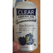 Clear American Sparkling Water, Unsweetened, Blackberry: Calories, Nutrition Analysis & More ...