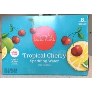 Simply Balanced Tropical Cherry, Sparkling Water, Unsweetend: Calories ...