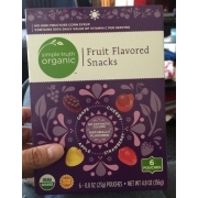 Simple Truth Organic Fruit Flavored Snacks: Calories, Nutrition ...