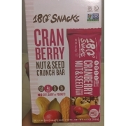 180° Snacks Cranberry, Nuts And Seed Crunch Bar: Calories, Nutrition ...