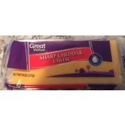 Great Value Sharp Cheddar Cheese: Calories, Nutrition Analysis & More ...