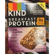 Kind Maple, Cinnamon, Breakfast Protein Bars: Calories, Nutrition ...