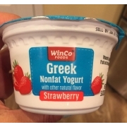 Winco Foods Yogurt, Nonfat, Greek, Strawberry: Calories, Nutrition ...