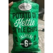 Sprouts Kettle Style, Potato Chips, Jalapeno: Calories, Nutrition ...