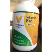 The Vitamin Shoppe Capsules, Vitamin B12: Calories, Nutrition Analysis ...
