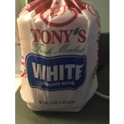 Tony's White Enriched Bread: Calories, Nutrition Analysis & More ...