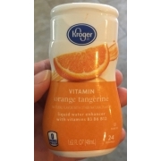 Kroger Liquid Water Enhancer, Orange Tangerine: Calories, Nutrition ...