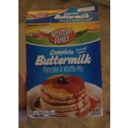 Western Family Pancake & Waffle Mix, Buttermilk: Calories, Nutrition ...
