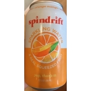 Spindrift Sparkling Water, Real Squeezed Fruit, Orange Mango: Calories, Nutrition Analysis ...