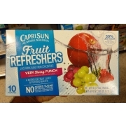Caprisun Fruit Refreshers, Juice Drink Blend, Very Berry Punch ...
