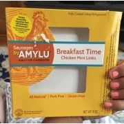 Amylu Breakfast Time Sausages, Chicken Mini Links: Calories, Nutrition ...