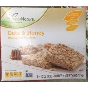 Simply Nature Oats And Honey, Multigrain Squares: Calories, Nutrition ...