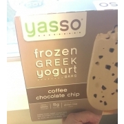 Yasso Frozen Greek Yogurt Bars, Coffee Chocolate Chip: Calories ...