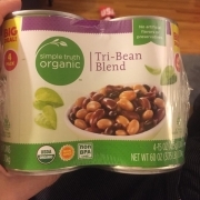 Simple Truth Organic Tri Bean Blend: Calories, Nutrition Analysis ...