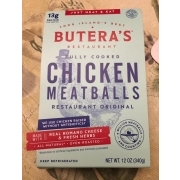 Butera's Chicken Meatballs: Calories, Nutrition Analysis & More | Fooducate