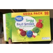 Great Value Fruit Smiles, Tangy: Calories, Nutrition Analysis & More ...