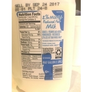 Lidl Reduced Fat Milk: Calories, Nutrition Analysis & More | Fooducate