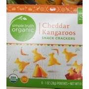 Simple Truth Organic Snack Crackers, Cheddar Kangaroos: Calories ...