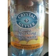 Crystal Geyser Sparkling Spring Water, Pineapple Mango Flavor: Calories, Nutrition Analysis ...