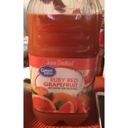 Great Value Ruby Red Grapefruit: Calories, Nutrition Analysis & More ...