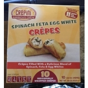 Crepini Crepes, Spinach Feta Egg White: Calories, Nutrition Analysis ...