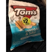 Tom's Potato Chips, Vinegar And Salt: Calories, Nutrition Analysis ...