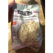 Alexia Cauliflower Risotto With Parmesan Cheese: Calories, Nutrition ...