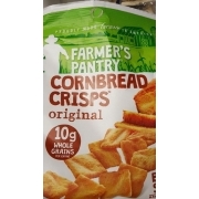 Farmer's Pantry Cornbread Crisps, Original, Bite Sized: Calories ...