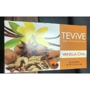 Tevive Ceylon Black Tea, Vanilla Chai: Calories, Nutrition Analysis ...