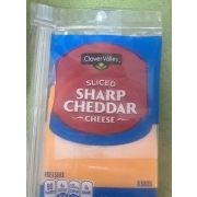 Clover Valley Sliced Sharp Cheddar Cheese: Calories, Nutrition Analysis ...