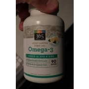 365 Everyday Value Omega-3, Cold Water Fish Oil, Dietary Supplement ...