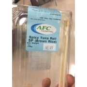 AFC Franchise Corp Spicy Tuna Roll, Brown Rice: Calories, Nutrition ...