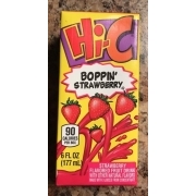 Hi-C Boppin' Strawberry Flavored Fruit Drink: Calories, Nutrition ...