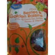 Great Value Dried Berries & Golden Raisins: Calories, Nutrition ...