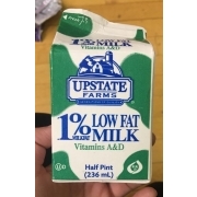 Upstate Farms Milk, 1% Low Fat, Vitamin A&D: Calories, Nutrition ...