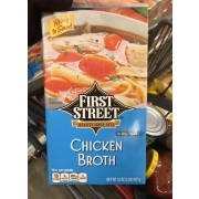 First Street Chicken Broth: Calories, Nutrition Analysis & More | Fooducate