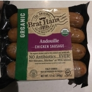 Brat Hans Chicken Sausage, Andouille: Calories, Nutrition Analysis ...