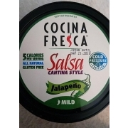 Cocina Fresca Salsa, Cantina Style, Jalapeno Mild: Calories, Nutrition ...