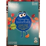 Simply Balanced Fruit Flavored Snacks, Mixed Fruit: Calories, Nutrition ...