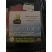 Strauss Grass Fed Beef: Calories, Nutrition Analysis & More | Fooducate
