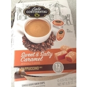 Cafe Continental Sweet & Salty Caramel Cappuccino: Calories, Nutrition ...