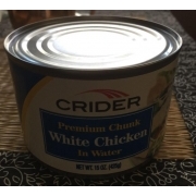 Crider White Chicken In Water: Calories, Nutrition Analysis & More ...