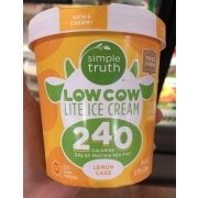 Simple Truth Low Cow, Lite Ice Cream, Lemon Cake: Calories, Nutrition ...