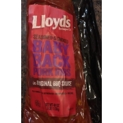 Lloyd's Baby Back Pork Ribs, Original Bbq Sauce: Calories, Nutrition ...