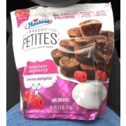 Hostess Bakery Petites Mini Brownies, Chocolate Raspberry: Calories ...