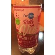 PurAqua Belle Vie Sparkling Water, Raspberry Lime: Calories, Nutrition Analysis & More | Fooducate